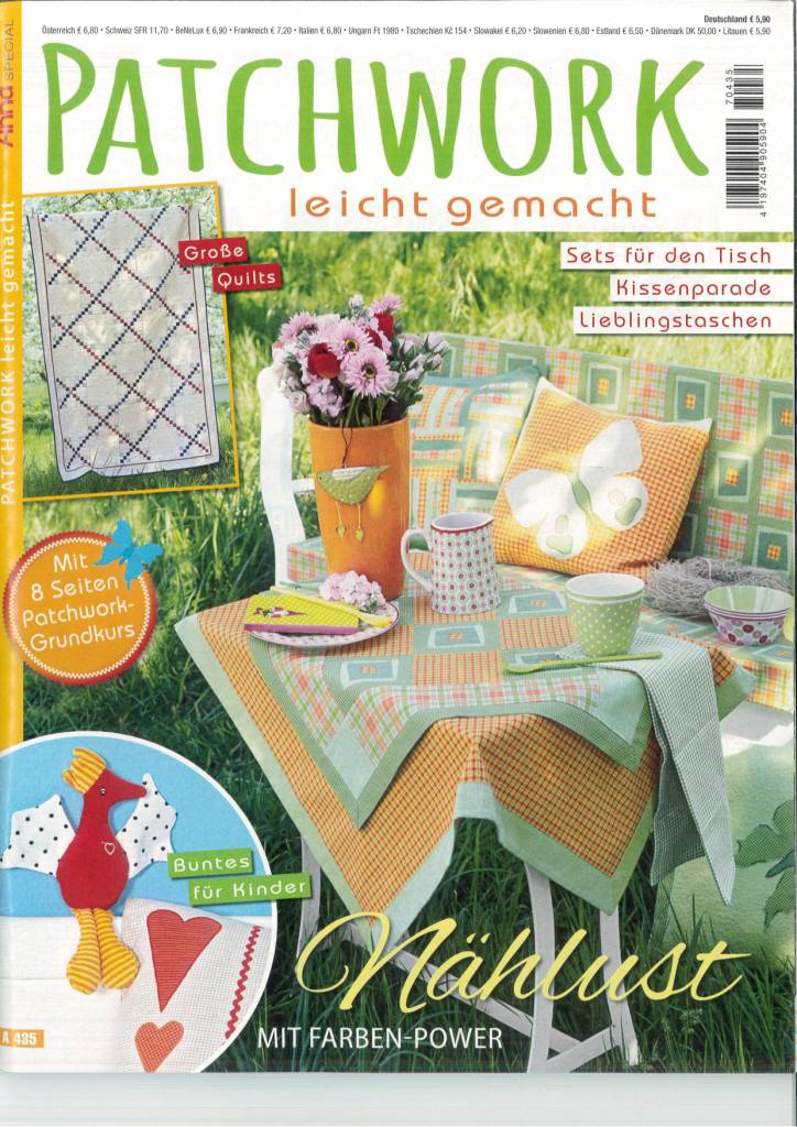 Die Zeitschrift "Lena´s Patchwork"- Ausgabe-Nr. 80/2020 - Der Frühling kommt in Haus Deutsc