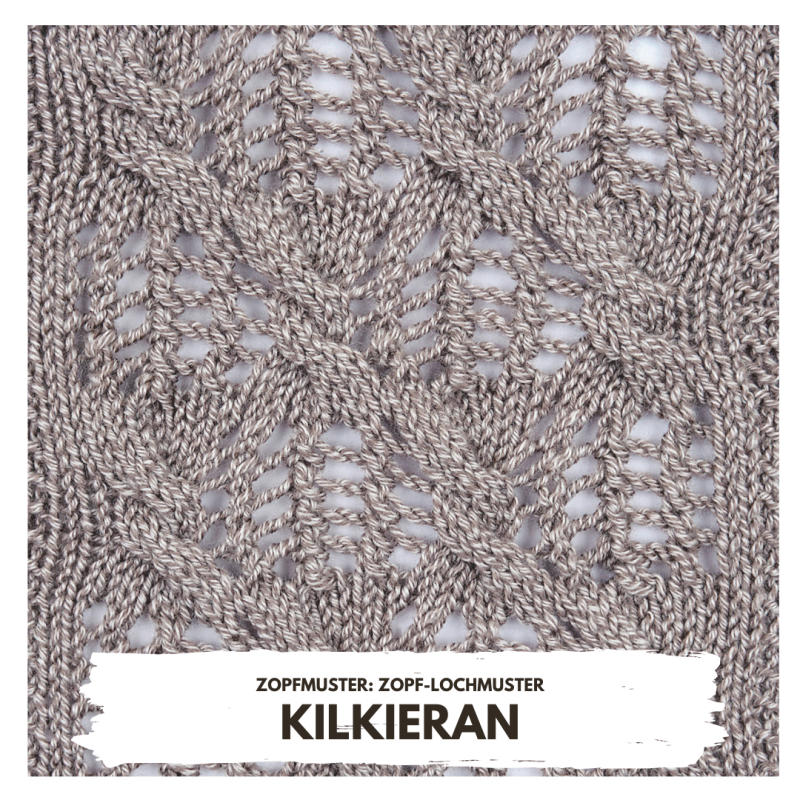 Zopf-Lochmuster stricken – Gratisanleitung für Zopfmuster