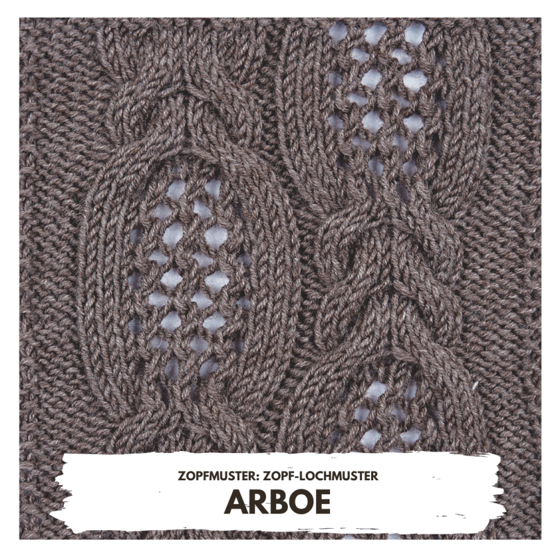 Zopf-Lochmuster stricken – Gratisanleitung für Zopfmuster
