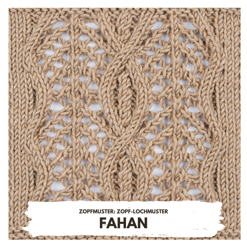 Zopf-Lochmuster stricken – Gratisanleitung für Zopfmuster