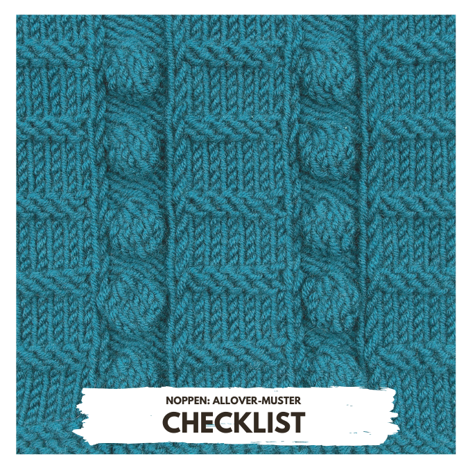 Noppenmuster stricken – Gratisanleitung für Allover-Design