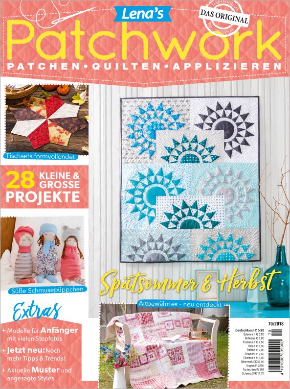 Lena´s Patchwork Nr. 72/2018 - Traumhafte Quilts Deutsch