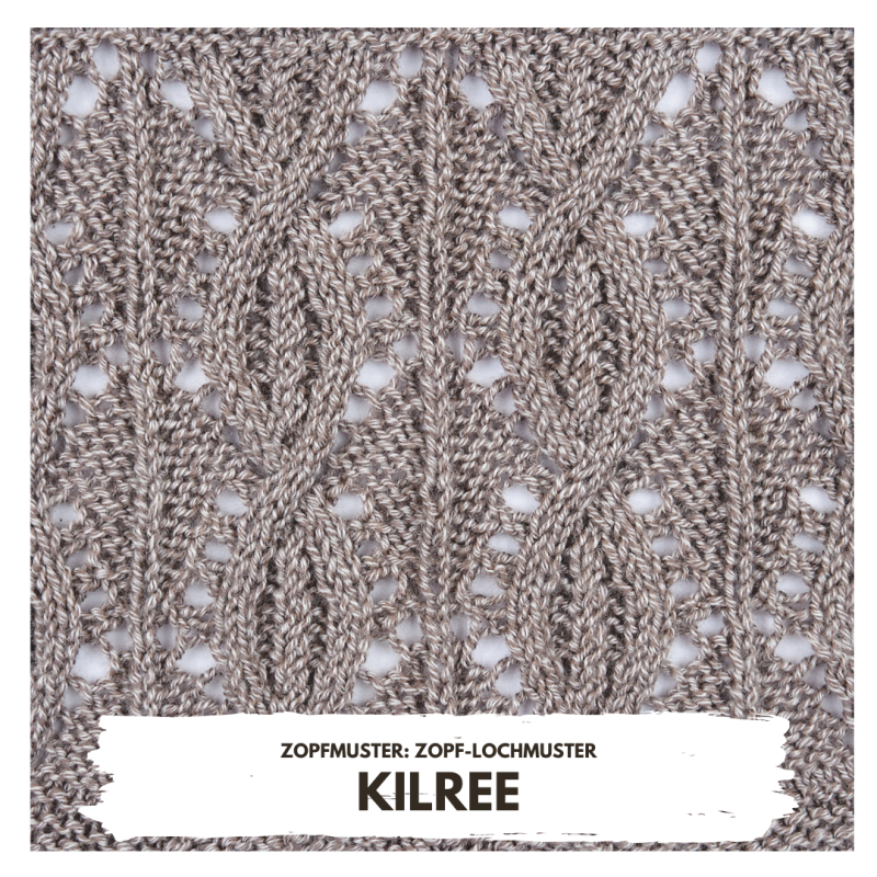 Zopf-Lochmuster stricken – Gratisanleitung für Zopfmuster