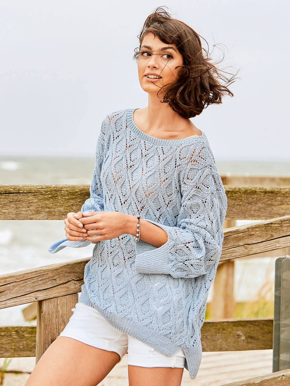 Anleitung: Lässiger Sommerpulli mit raffinierten Seitenschlitzen und ...