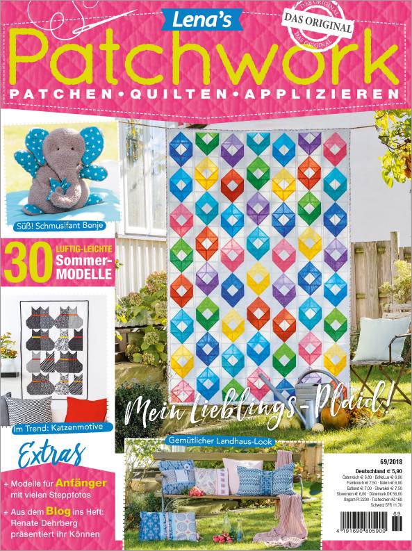 Lena´s Patchwork Nr. 72/2018 - Traumhafte Quilts Deutsch