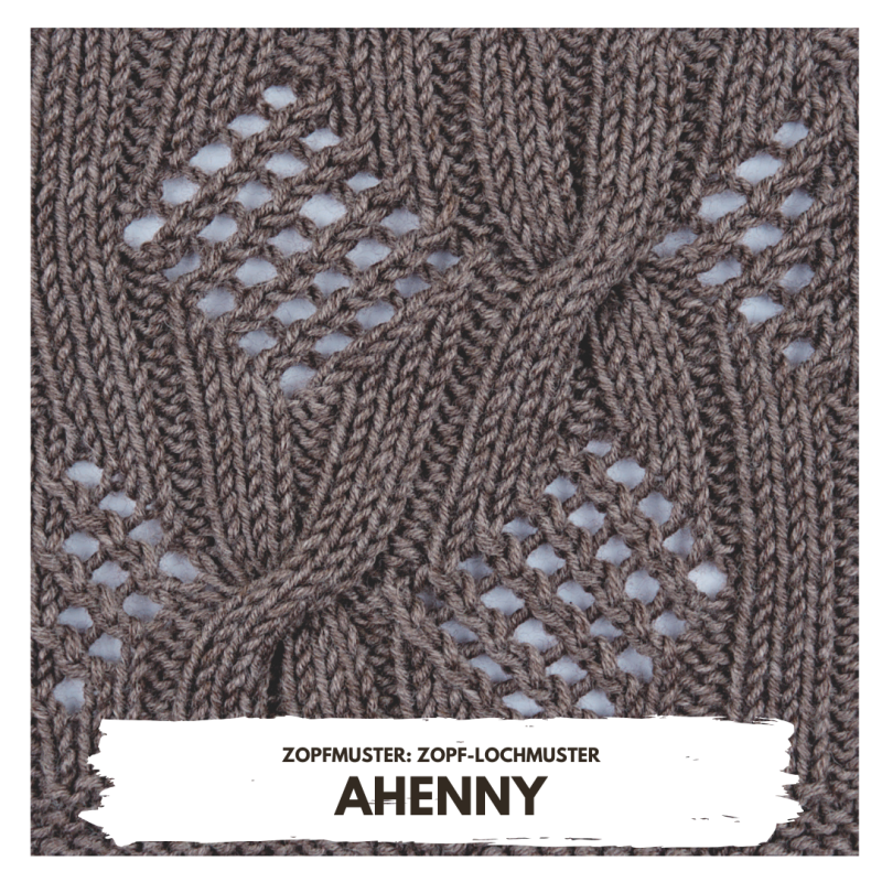 Zopf-Lochmuster stricken – Gratisanleitung für Zopfmuster